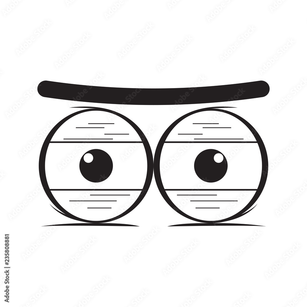 Suspicious Eyes Cartoon