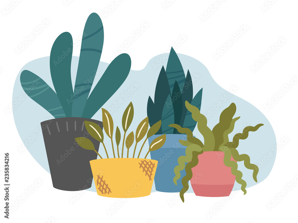 Potted Flowers Clipart