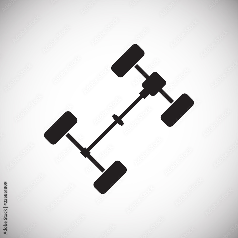 Car wheels base icon on white background for graphic and web design ...