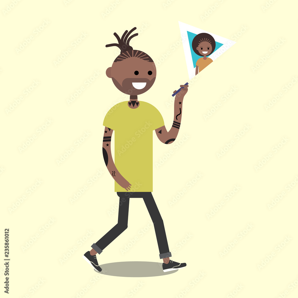 Teen African American Clipart