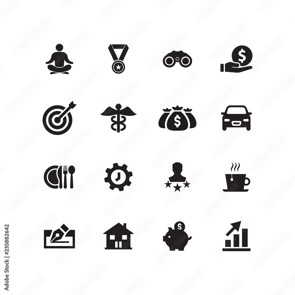 EMPLOYEE BENEFITS Stock Vector | Adobe Stock