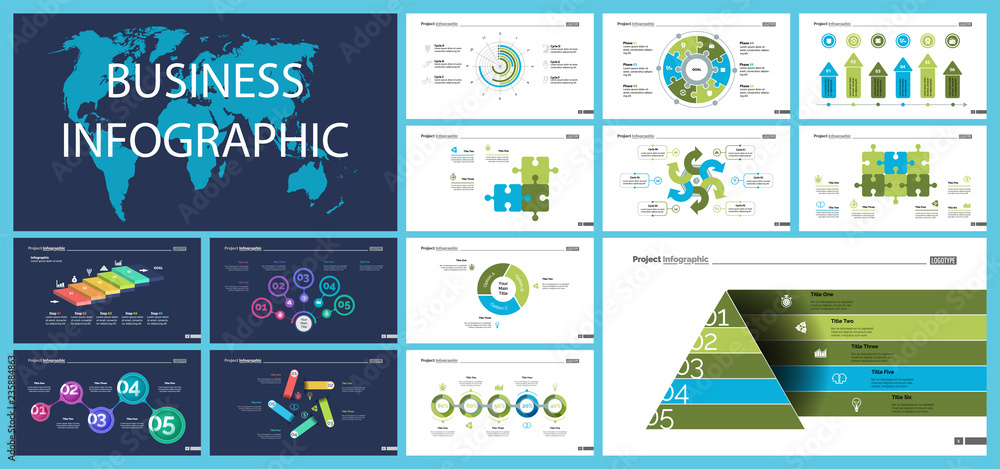 Business inforgraphic design set for strategy concept. Can be used for ...