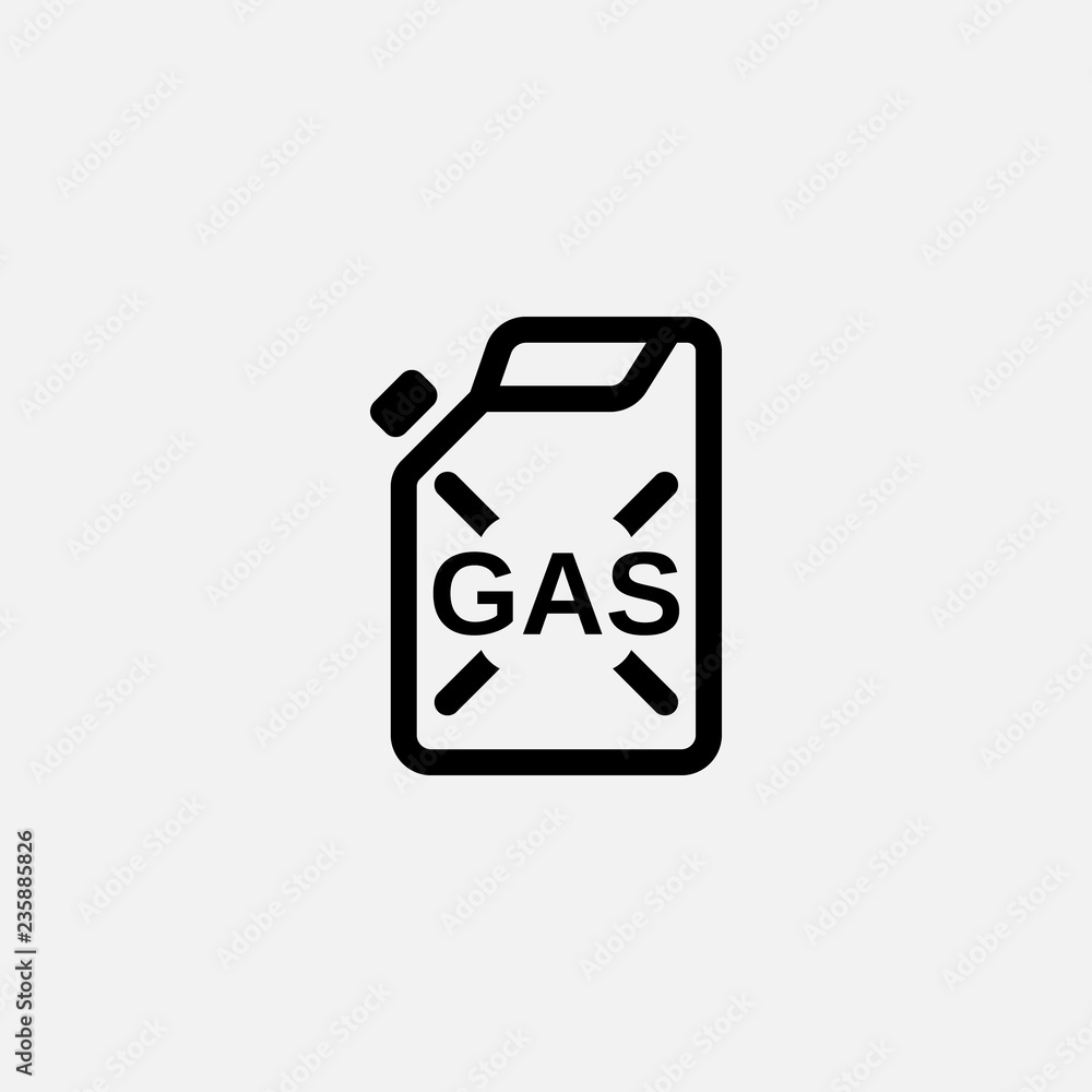 Gas can icon. icon. Petrol can symbol. Flat design. Stock - Vector ...
