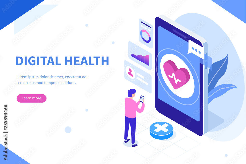 digital health Stock Vector | Adobe Stock