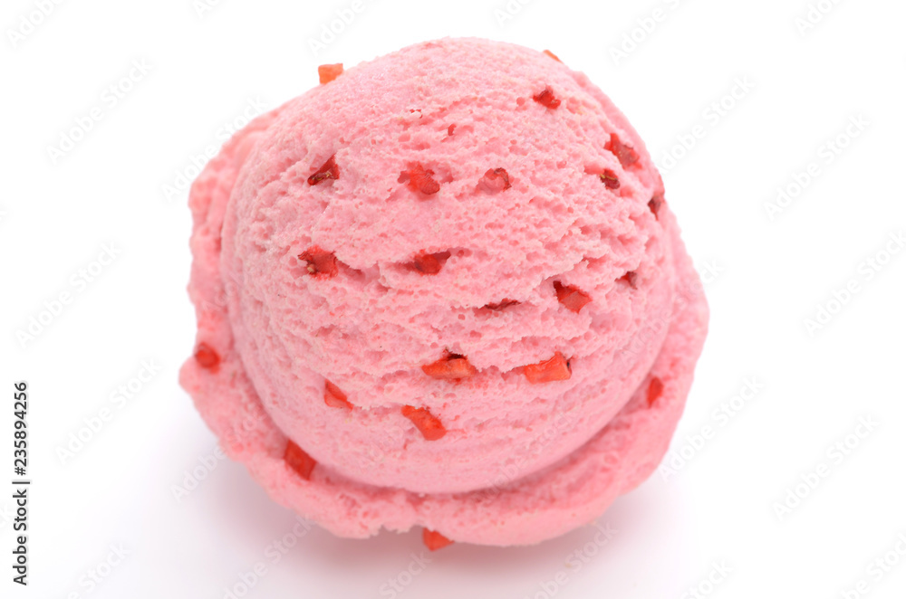Strawberry Ice Cream Scoops
