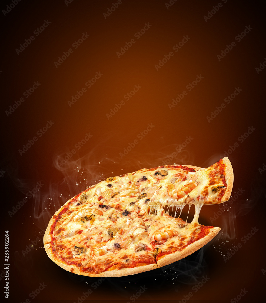 Concept vertical promotional flyer and poster for Restaurant pizzeria ...