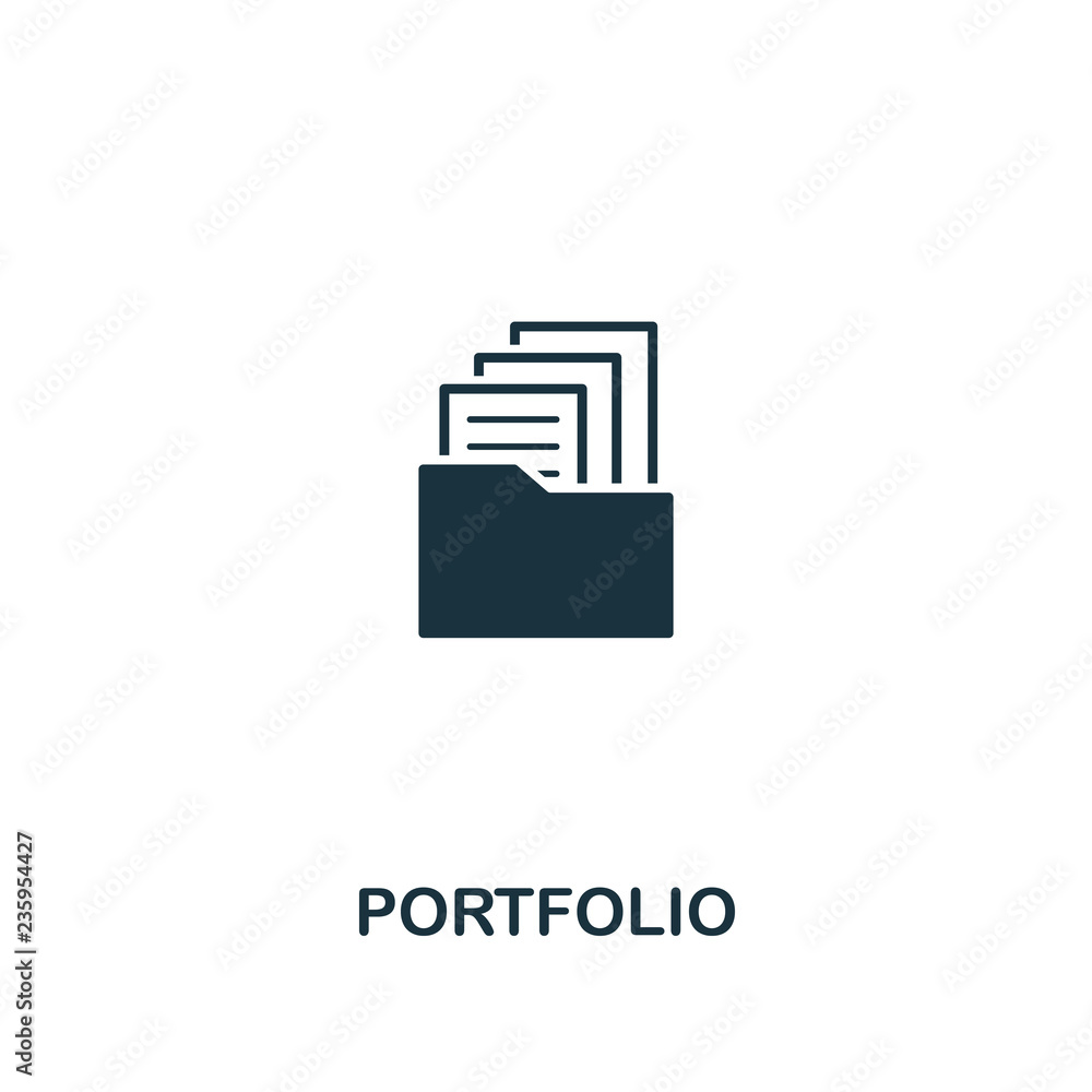 Portfolio icon. Premium style design from design ui and ux icon ...
