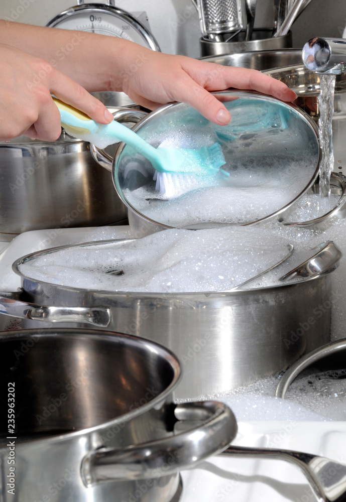 Washing Pots And Pans