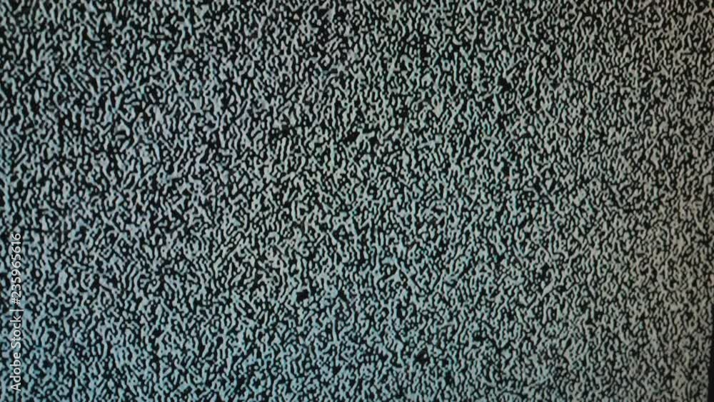 noise tv background. Television screen with static noise caused by bad ...
