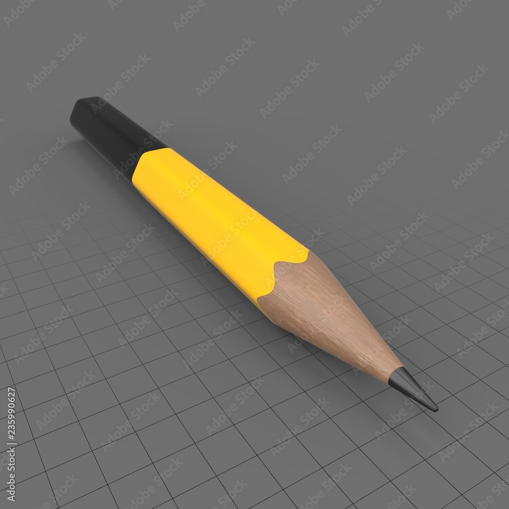 Small pencil Stock 3D asset | Adobe Stock