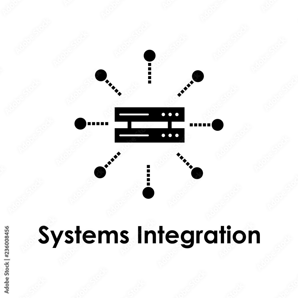 server, system integration icon. Element of business icon for mobile ...