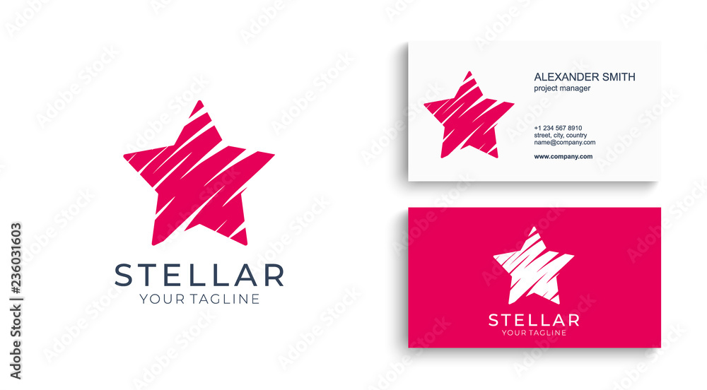 Star logo vector. Universal abstract logo with a star symbol for any ...