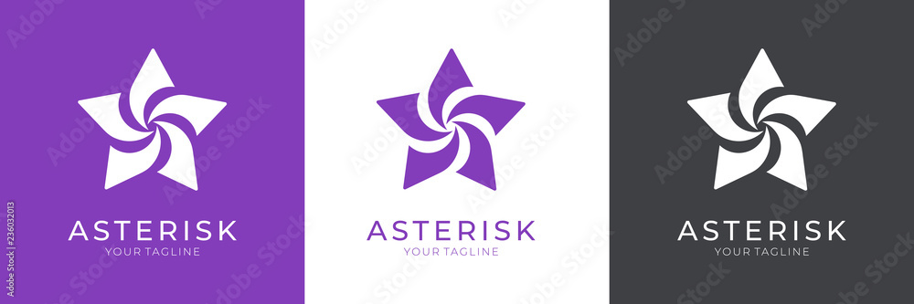 Star logo vector. Universal abstract logo with a star symbol for any ...