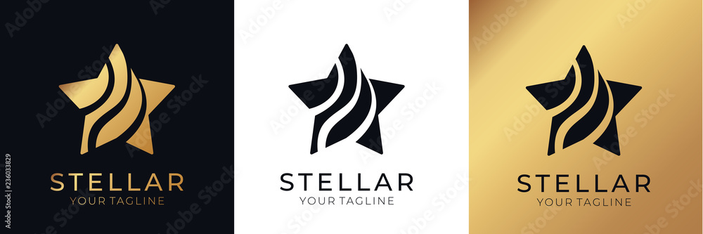 Star logo vector. Universal abstract logo with a star symbol for any ...