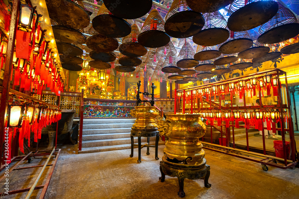 Poster Man Mo Temple is the oldest temples located Hollywood Road in ...