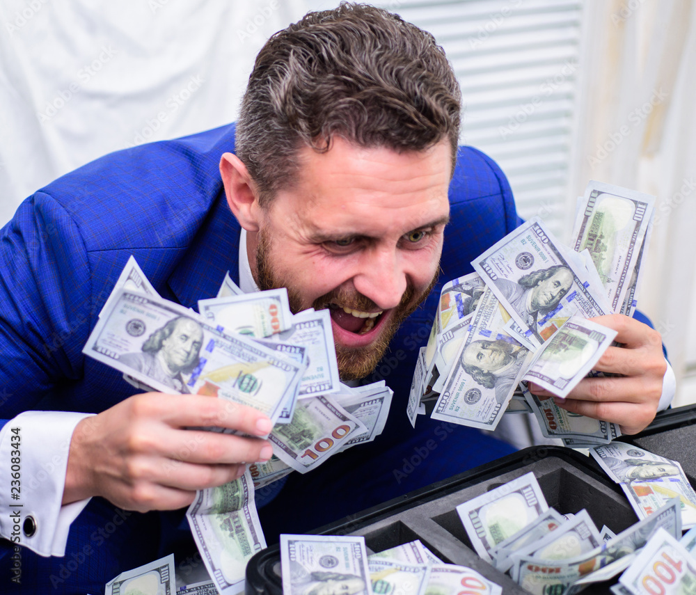 Happy Man With Money