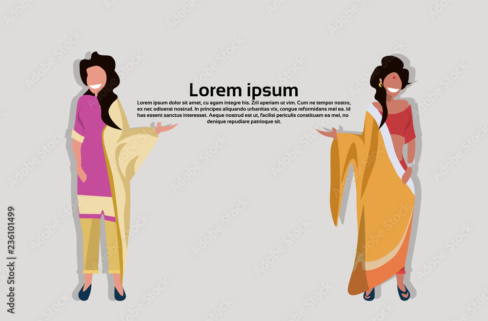 indian women bindi standing together communication concept woman ...