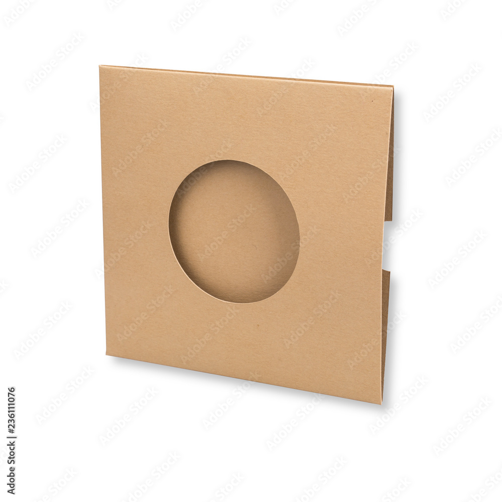 CD / DVD cover made from cardboard Stock Photo | Adobe Stock
