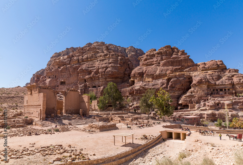 Jordan, Wadi Musa, Petra, Qasr Bint Firaun, Palace of Pharaoh's ...