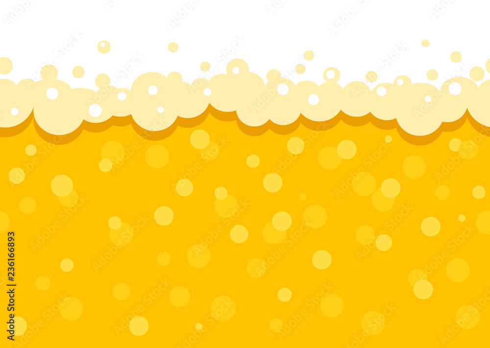 Seamless beer background with foam and bubbles. Pattern wallpaper beer ...