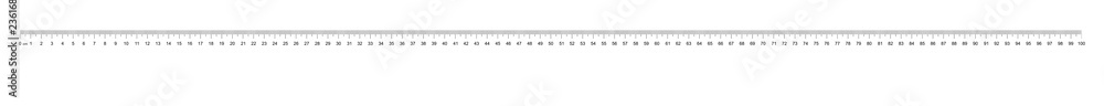 Ruler 100 cm. Measuring tool. Ruler scale 1 meter. Ruler grid 100 cm ...