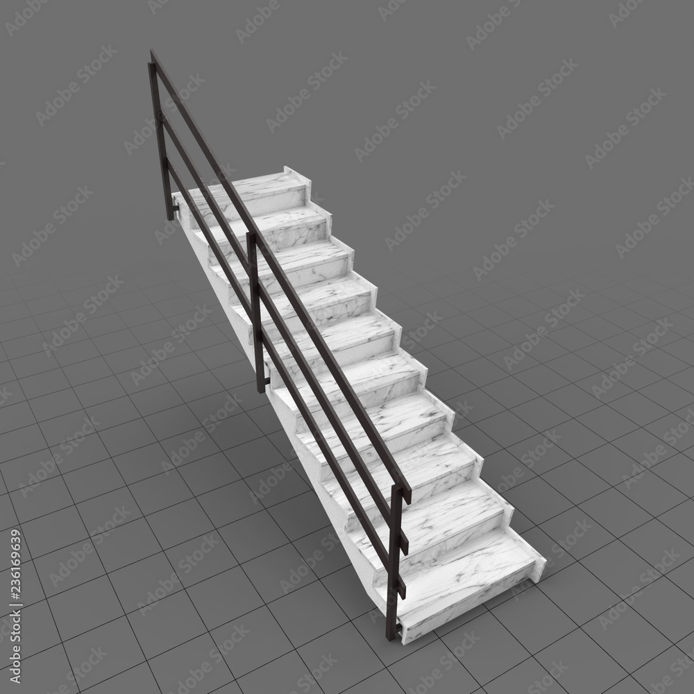 Stairs Stock 3D asset | Adobe Stock