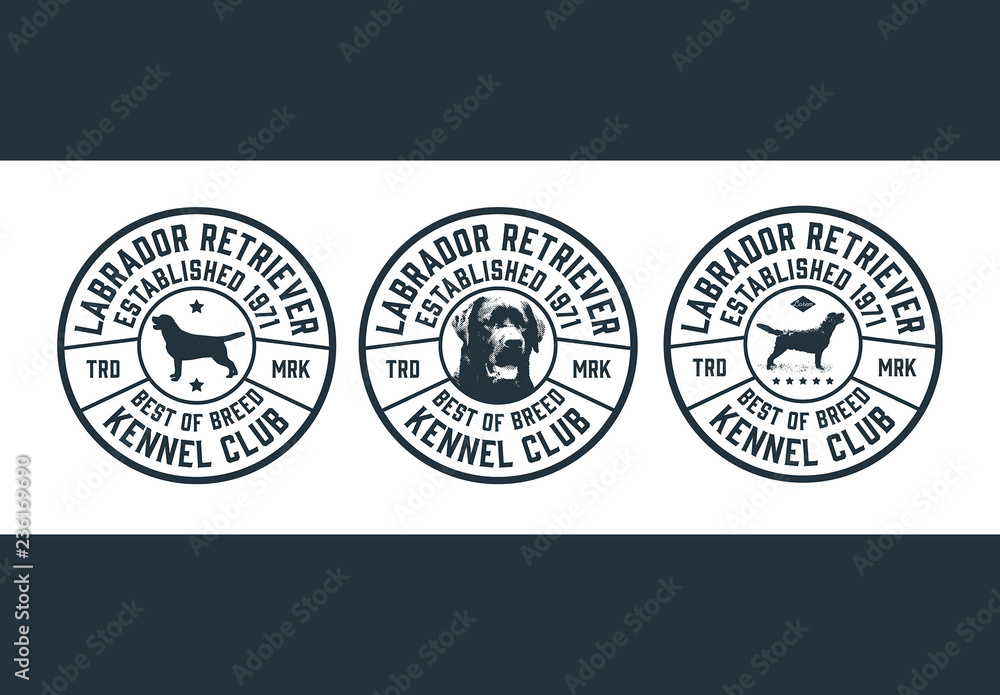 Dog Show Emblem Layout Stock Template | Adobe Stock