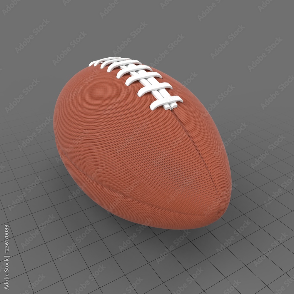 Football Stock 3D asset | Adobe Stock
