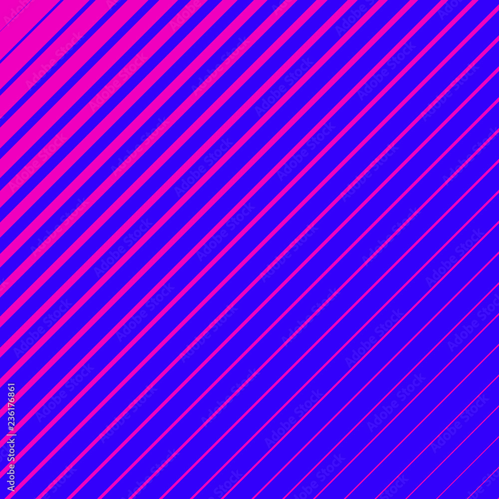 Diagonal striped parallel pink lines vector pattern texture on the blue ...