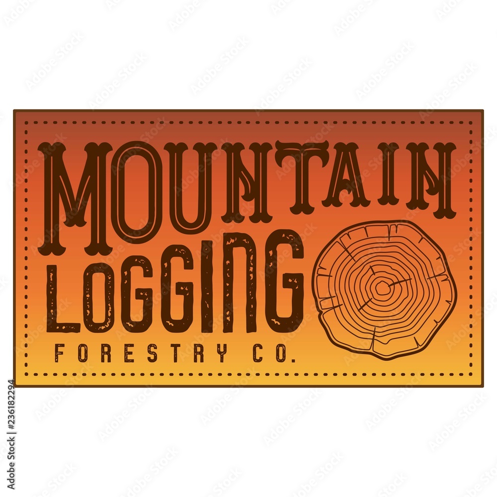 Forestry Logging Logo