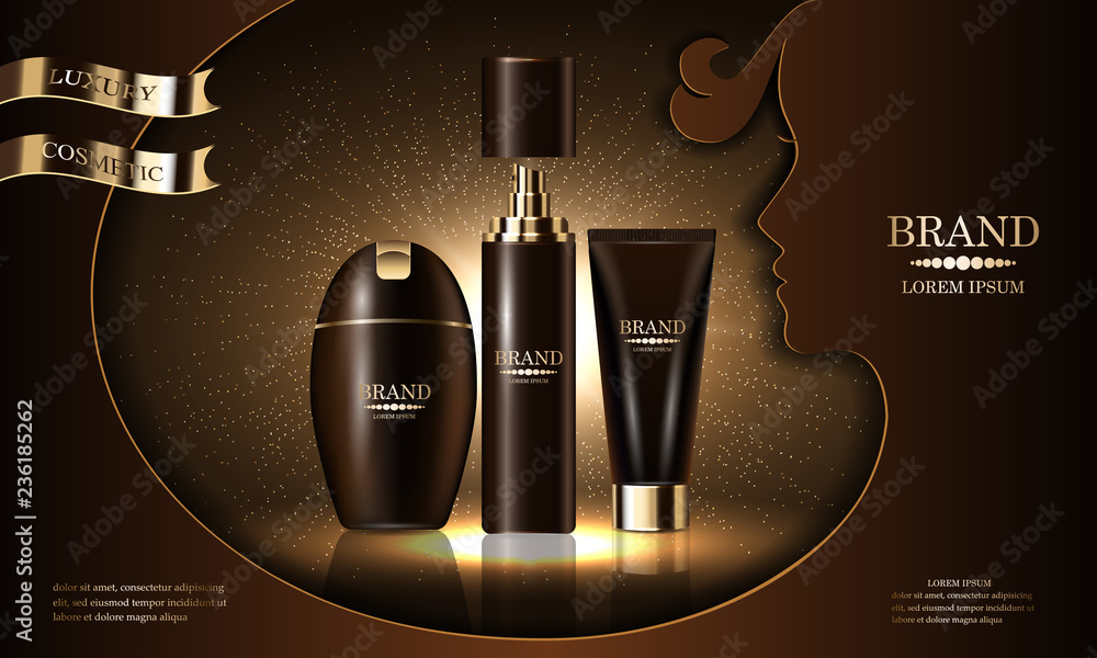 Cosmetics beauty product series, premium body spray cream shampoo for ...