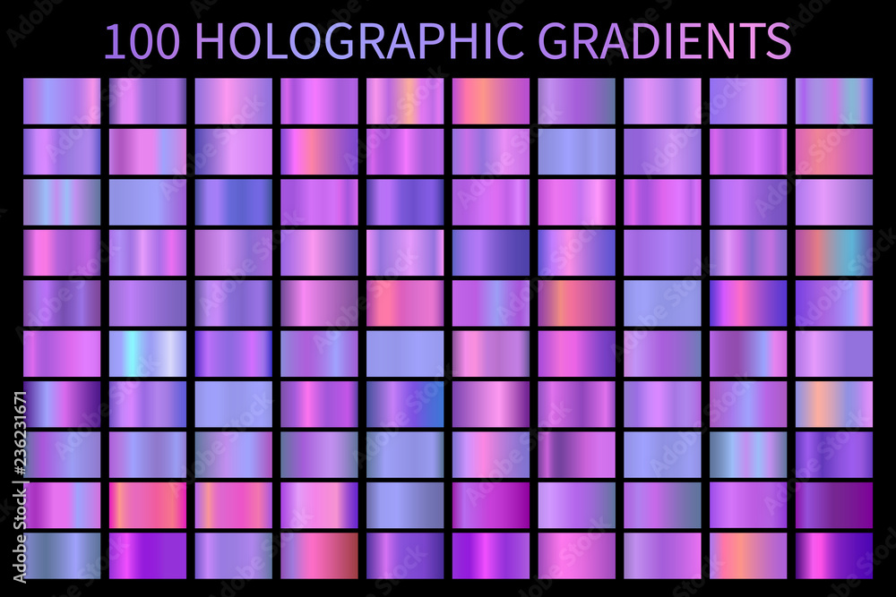 Holographic gradient colorful background. Hologram foil texture ...