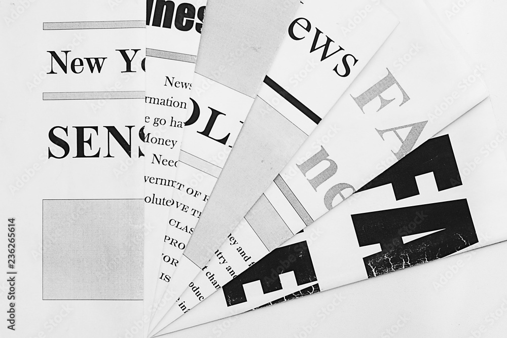 Scattered Newspapers