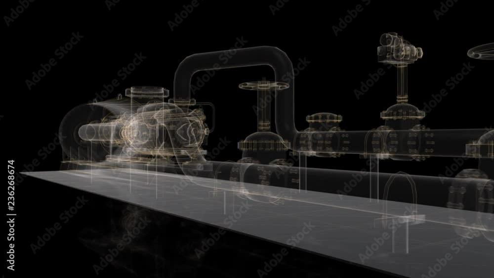 Industrial equipment electric oil pump. Digital technology ...