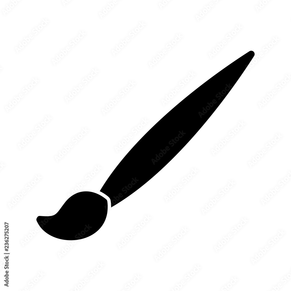 Drawing Brush Vector Icon Stock Vector | Adobe Stock
