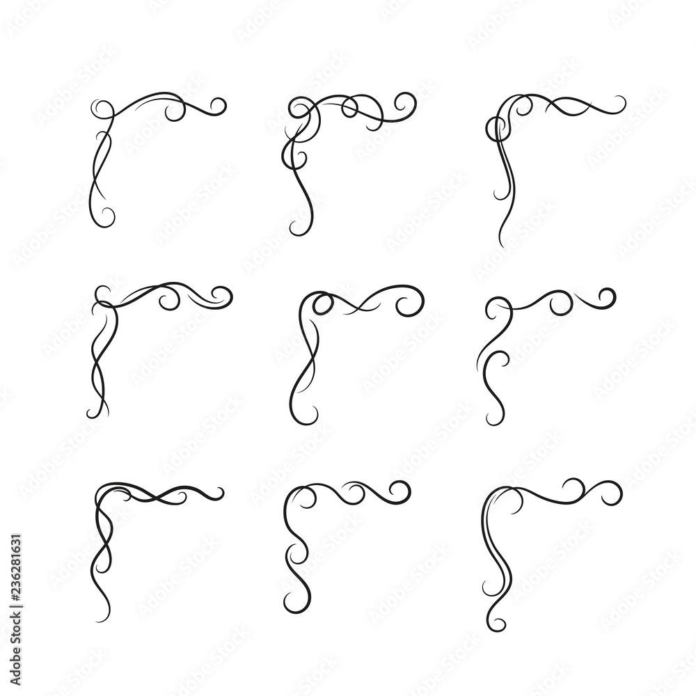 Decorative Corner Scrolls