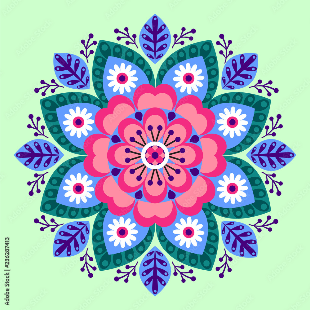 Native American Floral Border Designs
