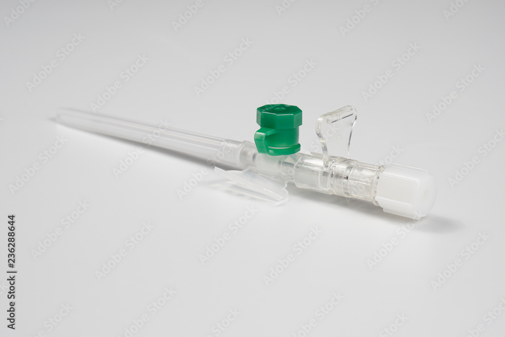 Cannula or branula for IV drips or medicine foto de Stock | Adobe Stock