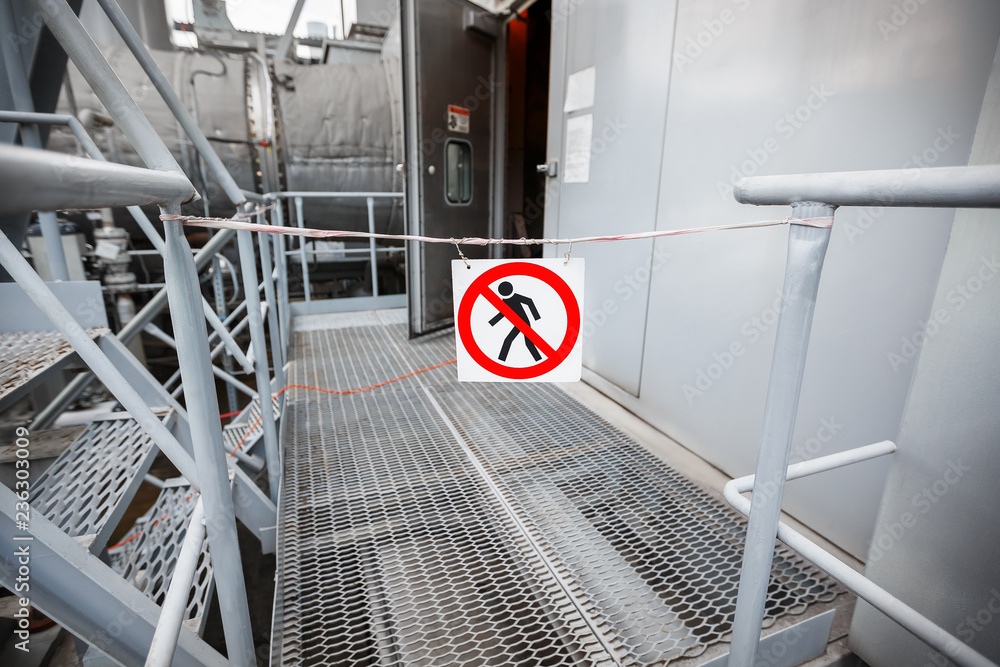 Prohibition of passage. The sign of passage is forbidden, there is no ...