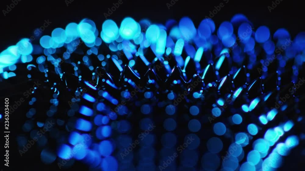 The natural phenomenon of magnetism ferrofluidic substances under the ...