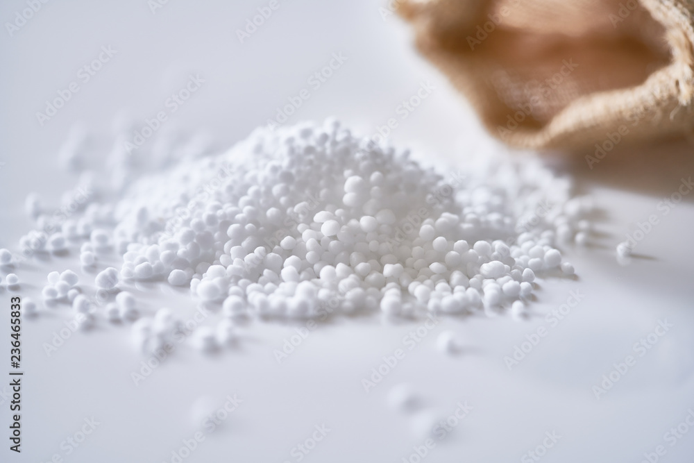 Chemical fertilizer on white background Stock Photo | Adobe Stock