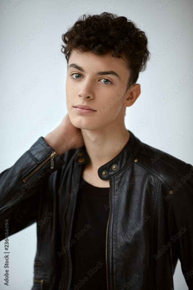 Portrait of young handsome boy ภาพถ่ายสต็อก | Adobe Stock