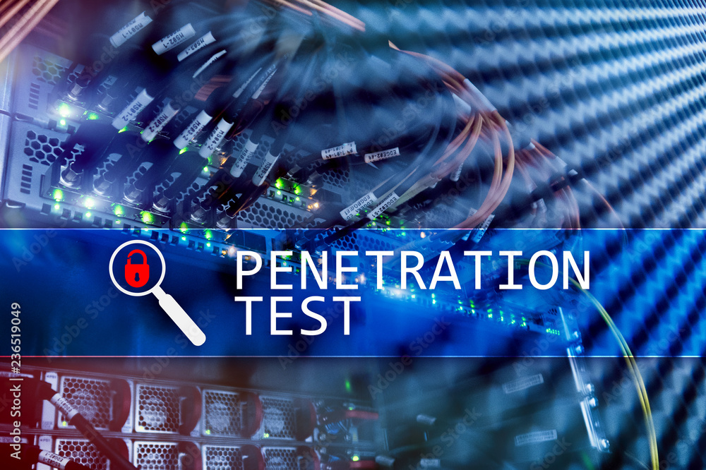 Penetration test. Cybersecurity and data protection. Hacker attack ...