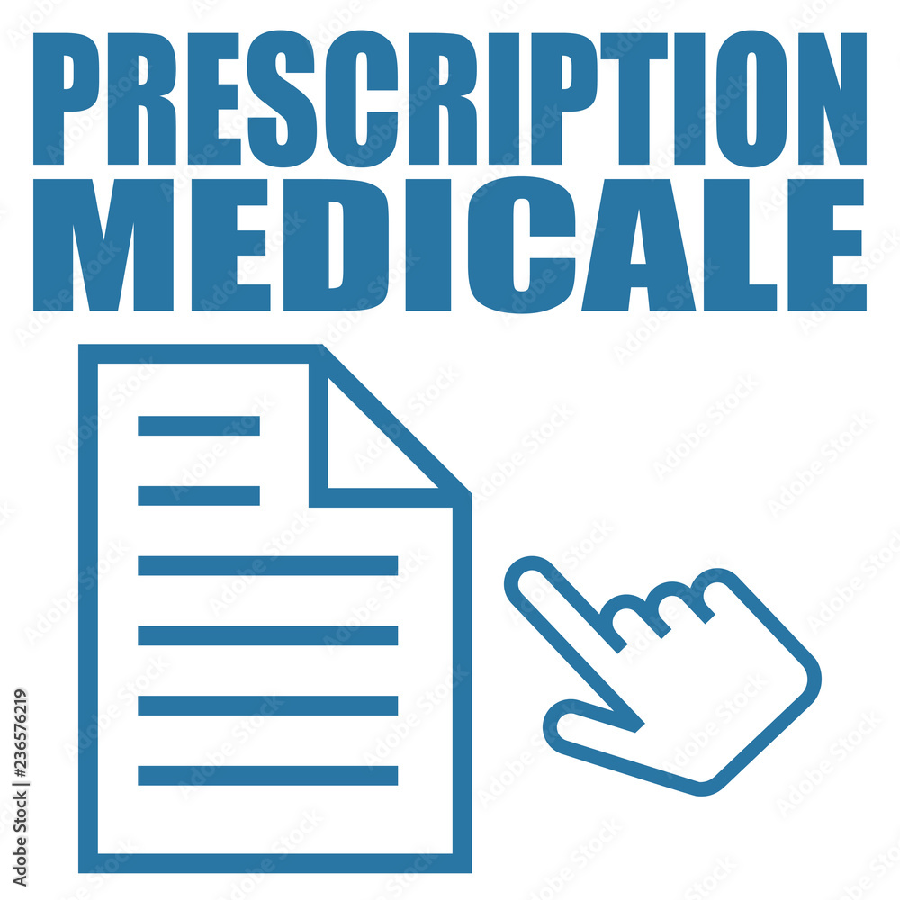 Logo prescription médicale. vector de Stock | Adobe Stock