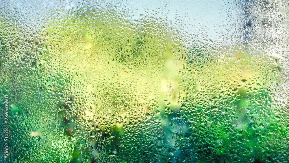 Water drops on window glass, Background design Stock Photo | Adobe Stock