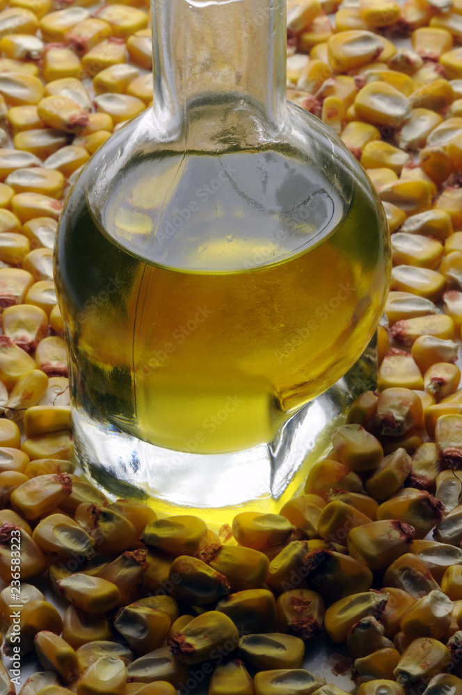 Foto de Zea mays Olio di semi di mais Aceite de maíz Maiskeimöl Huile ...