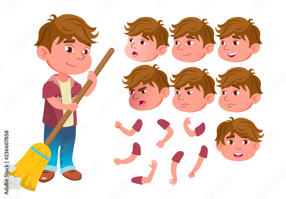 Friendly Children Cartoon