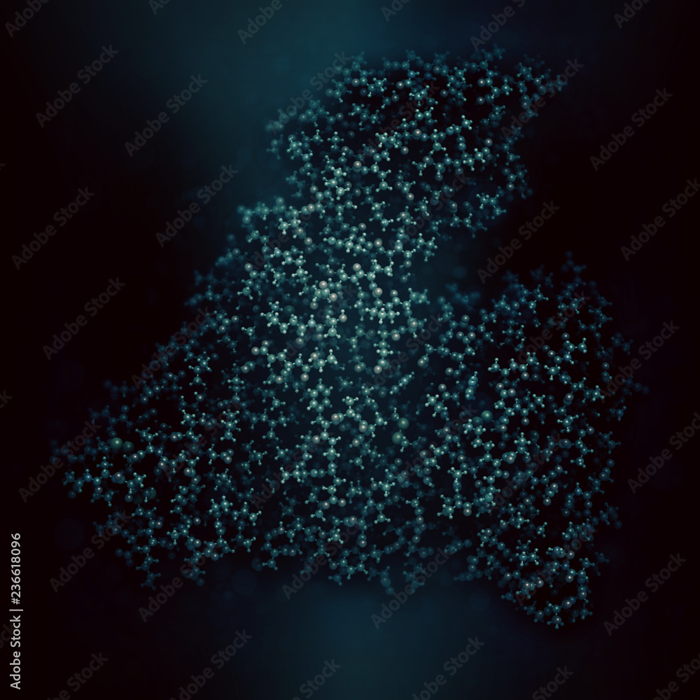 Human serum albumin (HSA) protein. Most abundant protein in human blood ...