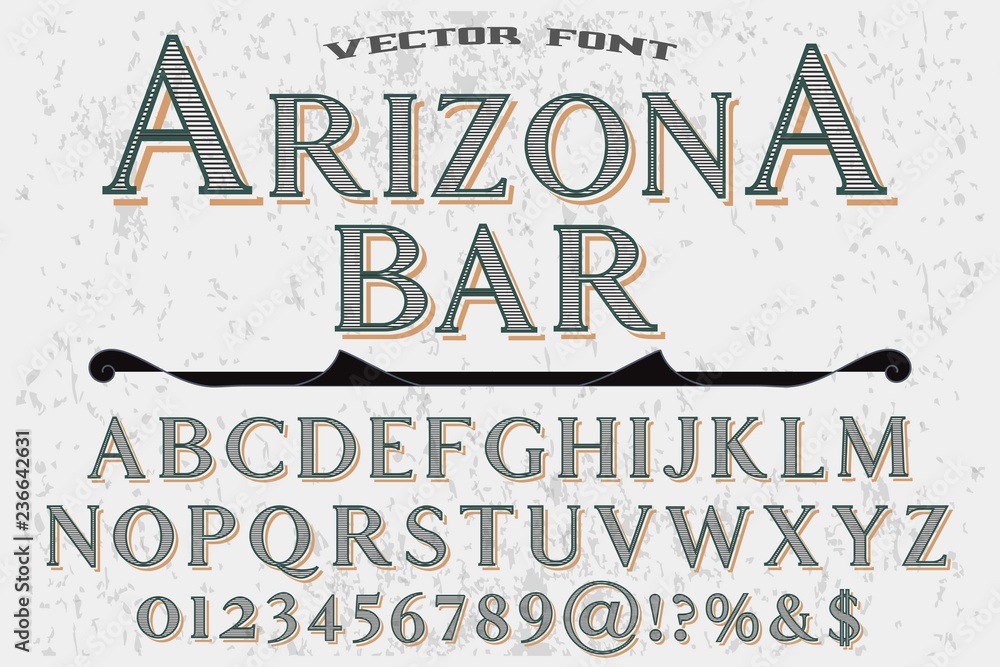 font handcrafted typeface vector vintage named vintage cigar font ...