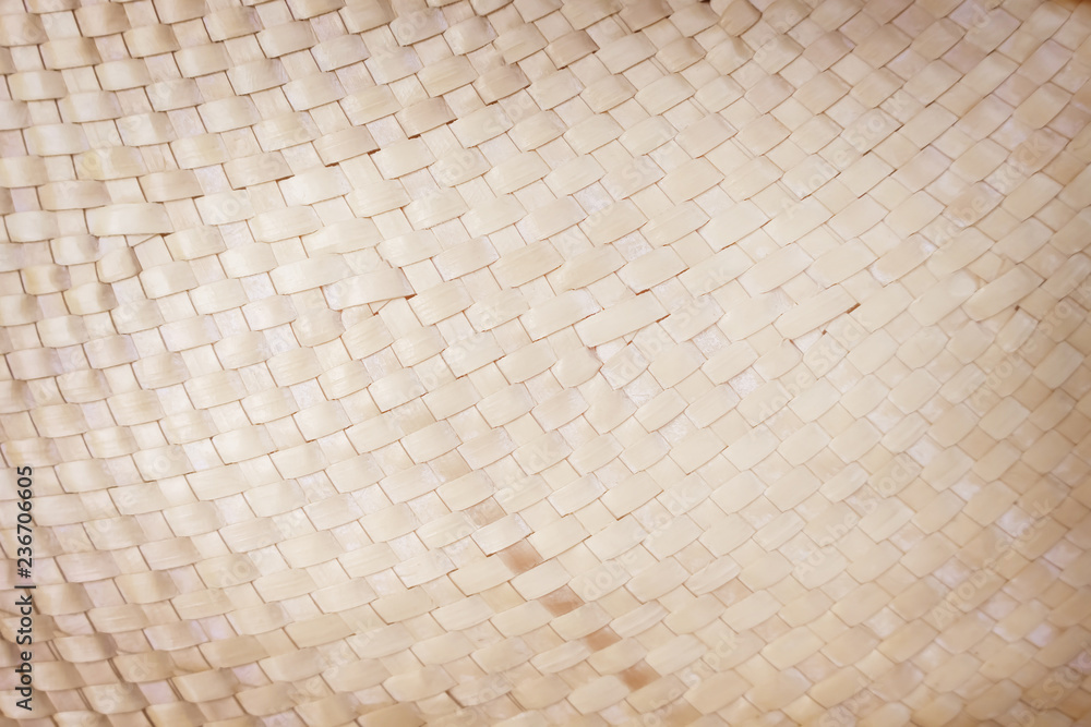 Traditional handcraft dried coconut leaves woven patterns for texture ...